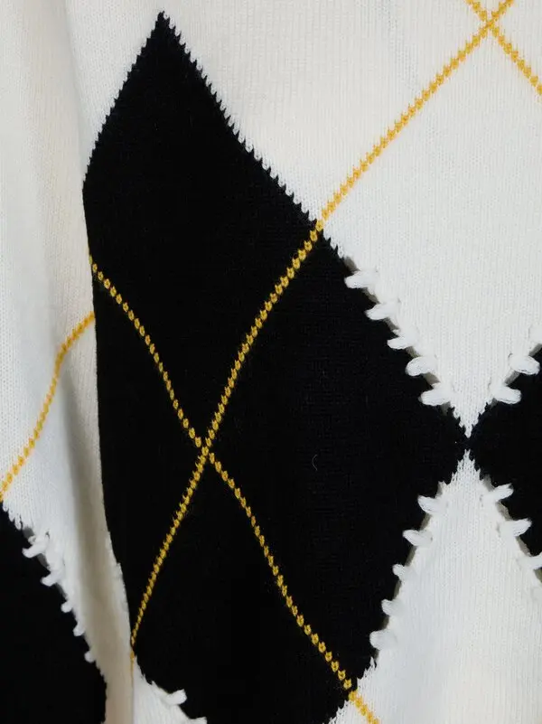 Pinko Stitch Detailed Distressed Jumper