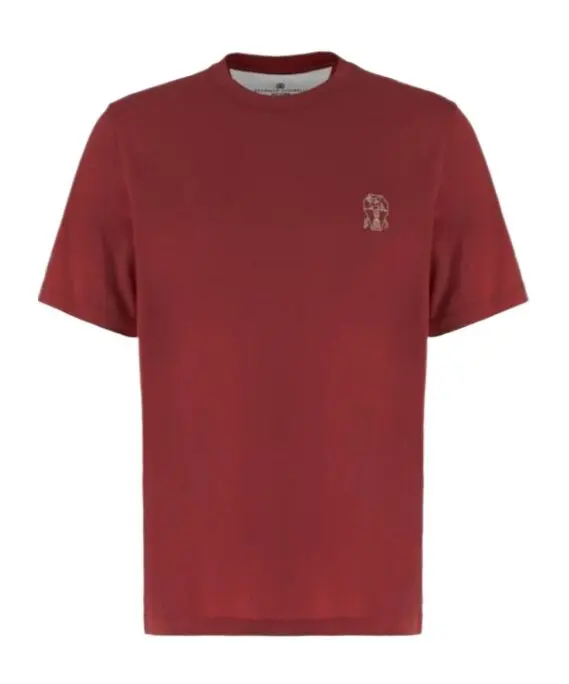 Brunello Cucinelli Short-sleeved T-shirt - Red