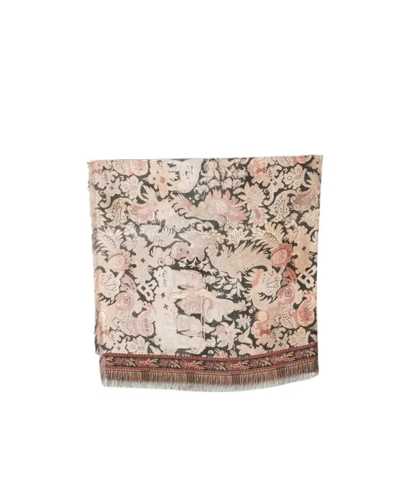 PIERRE-LOUIS MASCIA Tasseled Silk Scarf - Nude