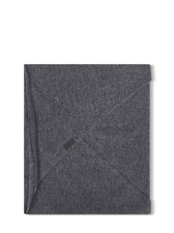 Brunello Cucinelli Knitted Triangle Scarf