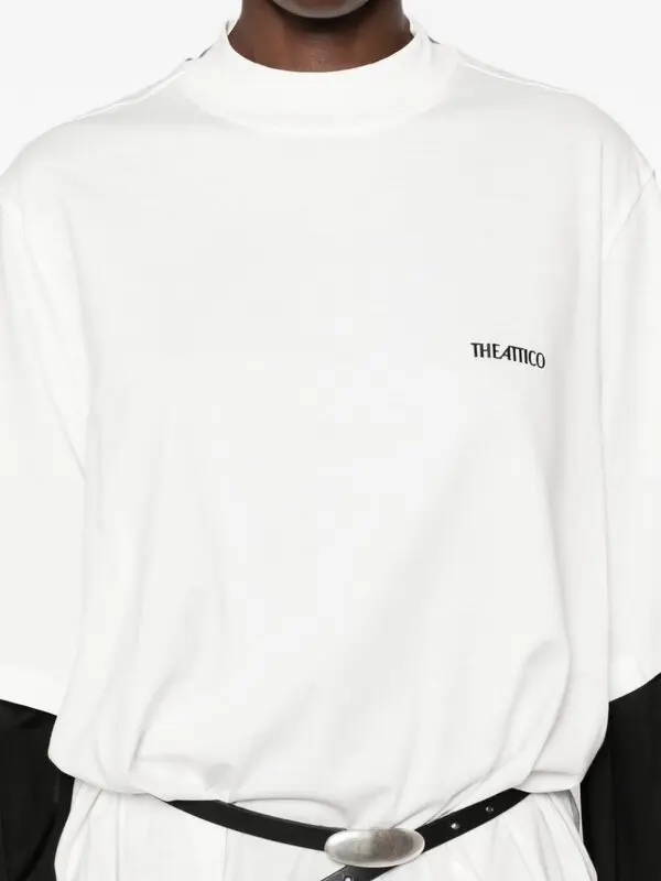 Attico Logo Shoulder-pad T-shirt