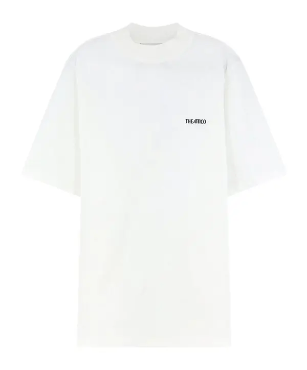 Attico Logo Shoulder-pad T-shirt - White