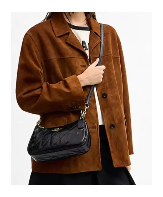 COACH Teri Quilted Details Shoulder Bag