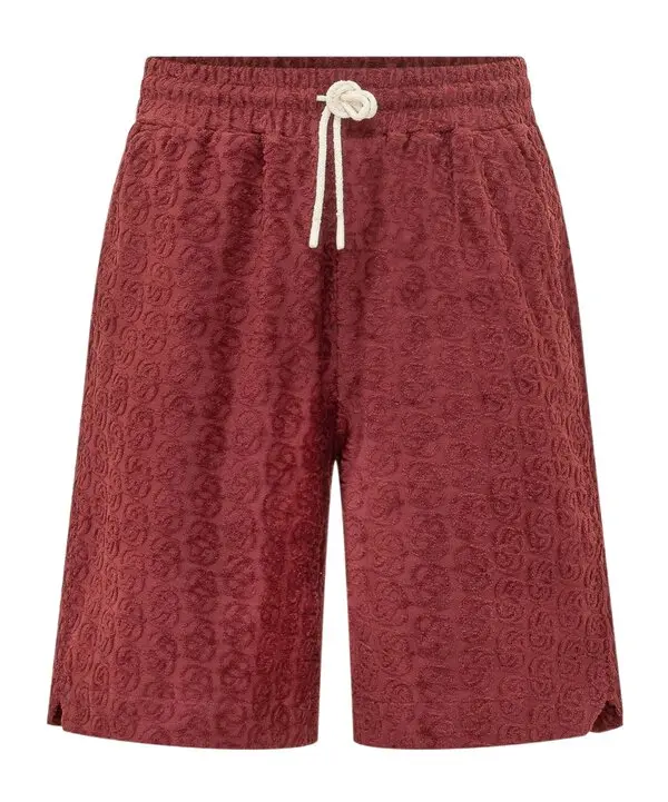 Drole De Monsieur Drôle De Monogram Elastic-waist Shorts