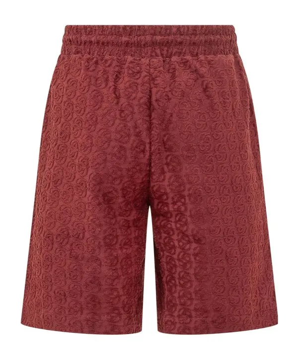Drole De Monsieur Drôle De Monogram Elastic-waist Shorts