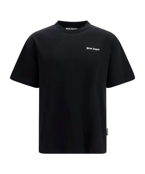 Palm Angels Logo-print Cotton T-shirt - Black