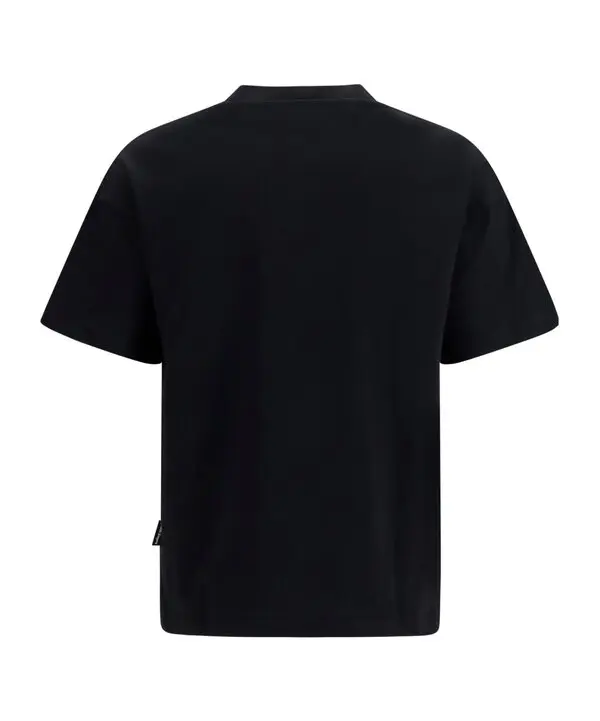 Palm Angels Logo-print Cotton T-shirt - Black