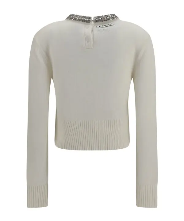 Pinko Neck Embellished Jumper