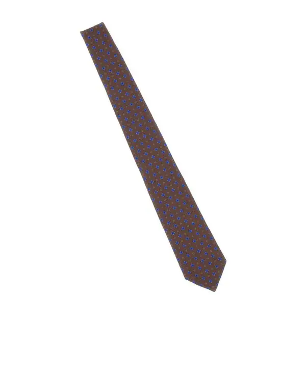 Kiton Micro Floral Seven-fold Tie