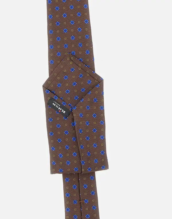 Kiton Micro Floral Seven-fold Tie