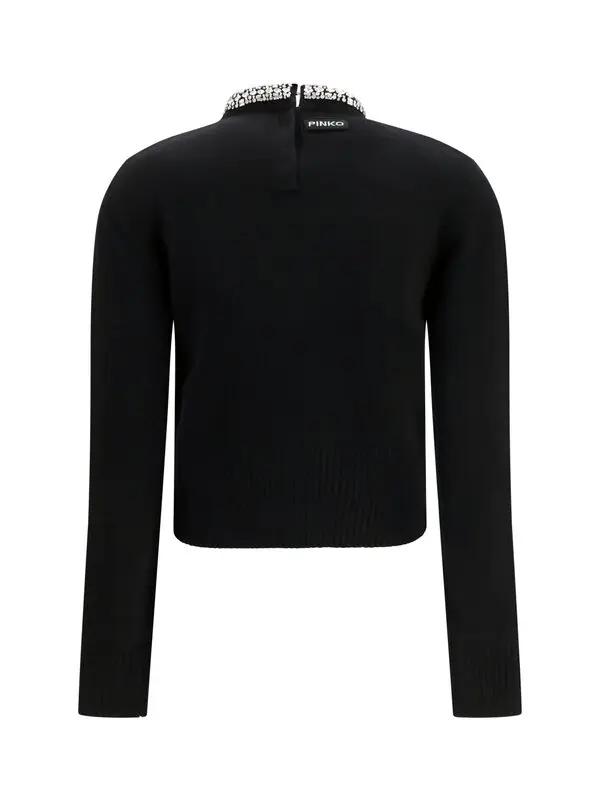 Pinko Neck Embellished Jumper