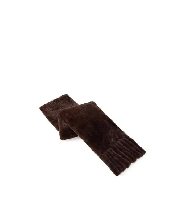 Pinko Faux-fur Fringed Scarf