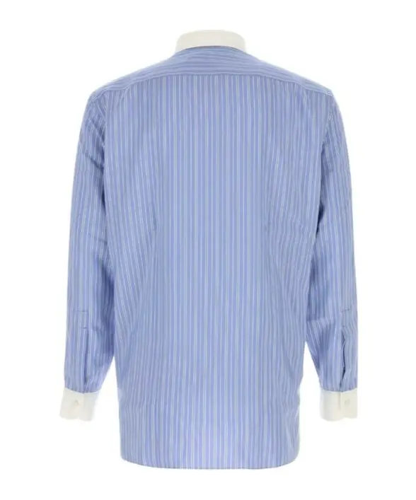TOM FORD Contrast Collar Striped Shirt