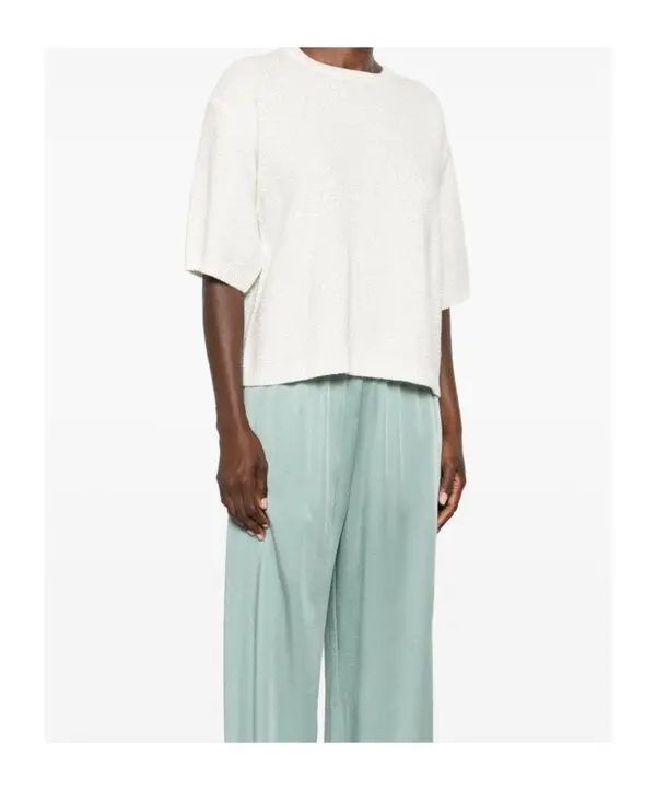 Fabiana Filippi Sequin Embellished Boxy Knit Top