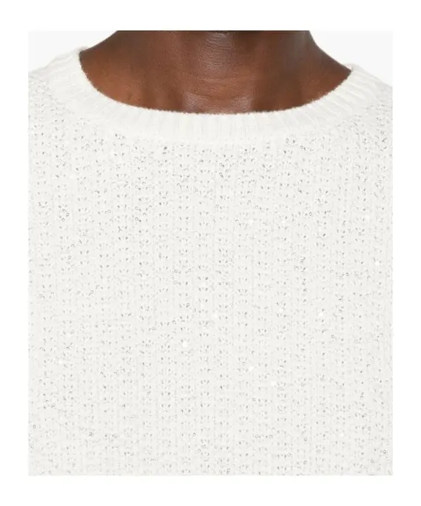 Fabiana Filippi Sequin Embellished Boxy Knit Top