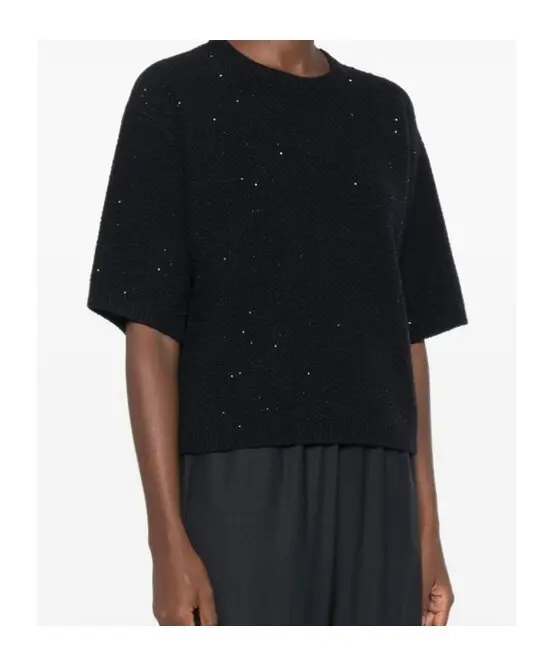 Fabiana Filippi Sequin-embellished Bouclé-knit Sweater
