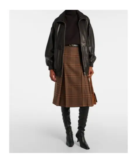 Nour Hammour Beck Leather Bomber Jacket