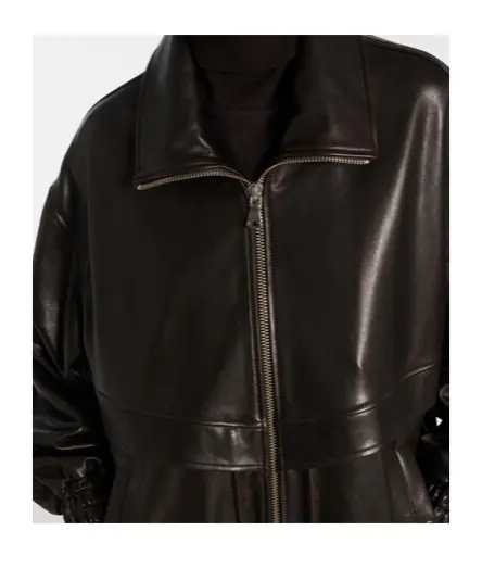 Nour Hammour Beck Leather Bomber Jacket