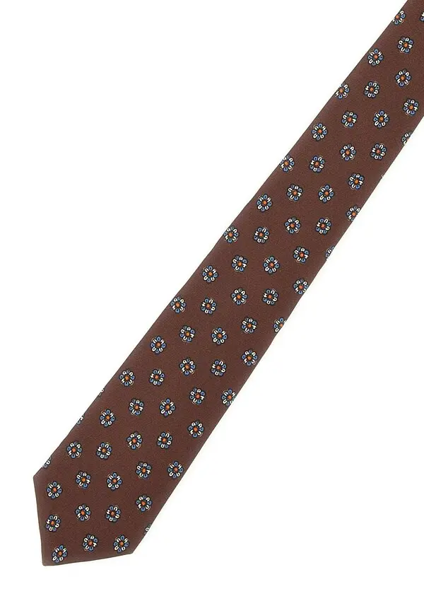 Kiton Micro Floral Seven-fold Tie