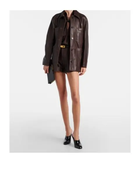 Nour Hammour Leather Jacket