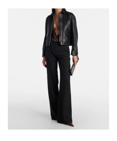 Nour Hammour Layne Leather Jacket