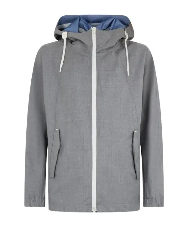 Herno Adjustable Hood Zip Hooded Jacket