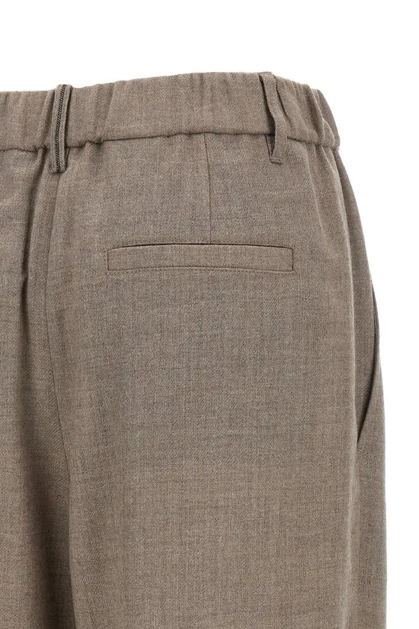 Brunello Cucinelli Pleated Wide-leg Trousers