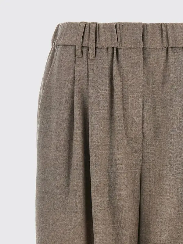 Brunello Cucinelli Pleated Wide-leg Trousers