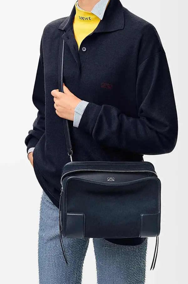 Loewe Small Amazona 180 Bag In Suede