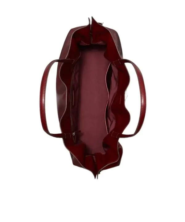 Tory Burch Ella Natuura Drawstring Tote Bag - Plum