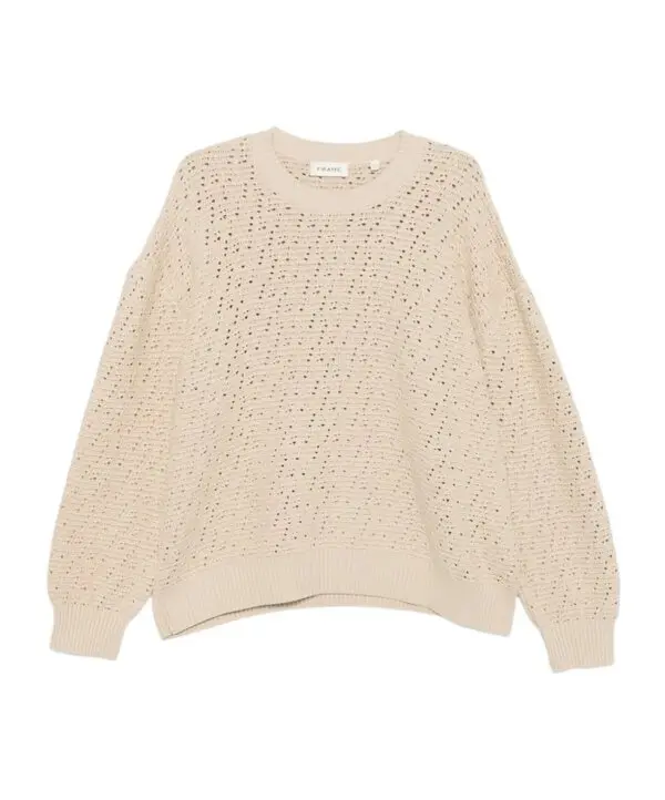 FRAME Openwork Knit Sweater
