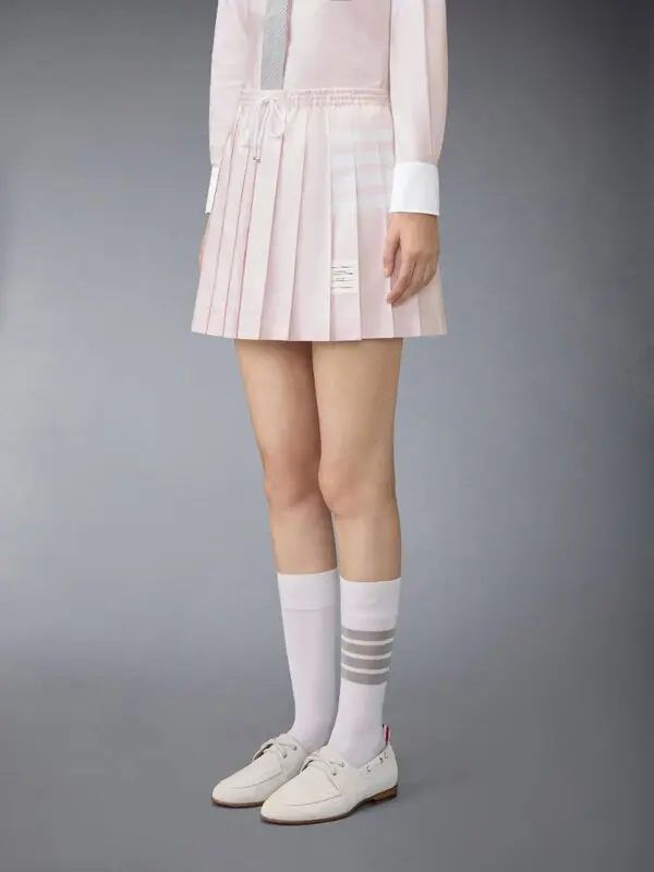 Thom Browne 4-bar Pleated Mini Skirt