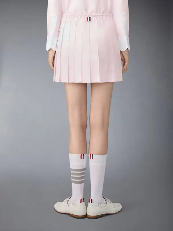 Thom Browne 4-bar Pleated Mini Skirt