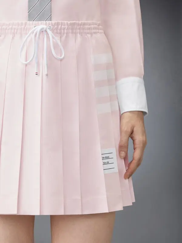 Thom Browne 4-bar Pleated Mini Skirt