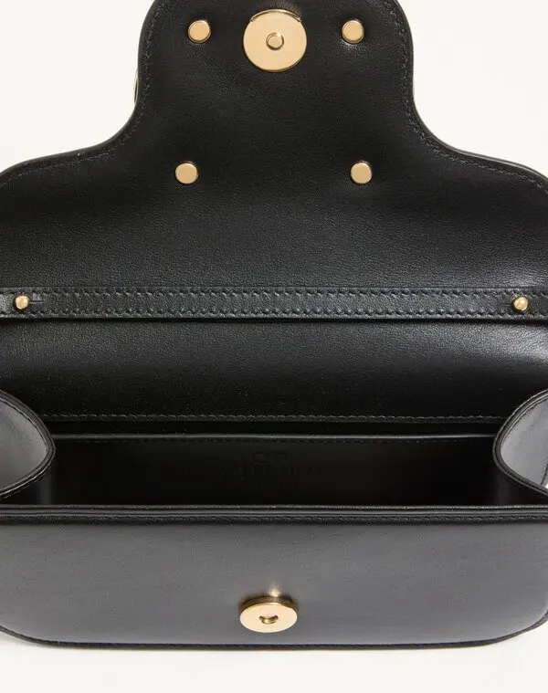 Valentino Garavani Locò Foldover Small Shoulder Bag - Black