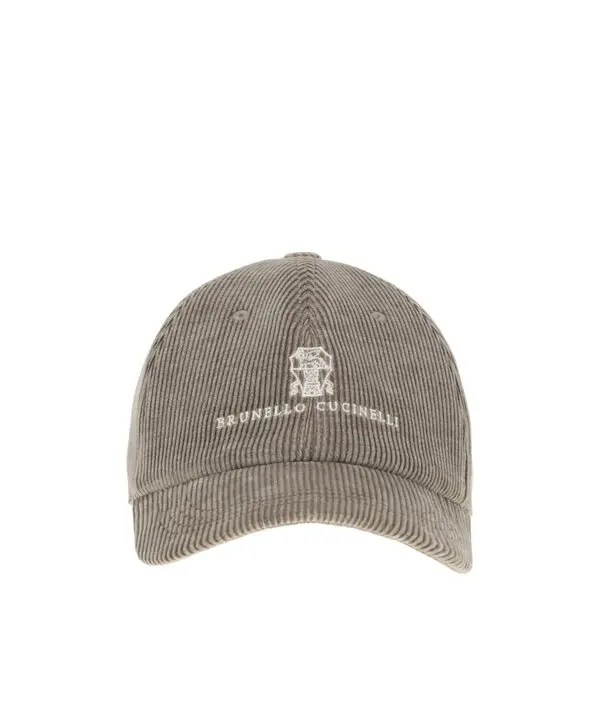 Brunello Cucinelli Corduroy Logo-embroidered Baseball Cap