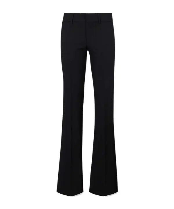 Dsquared2 Tailored Cigarette Pants With Peek-a-boo Detail - Black