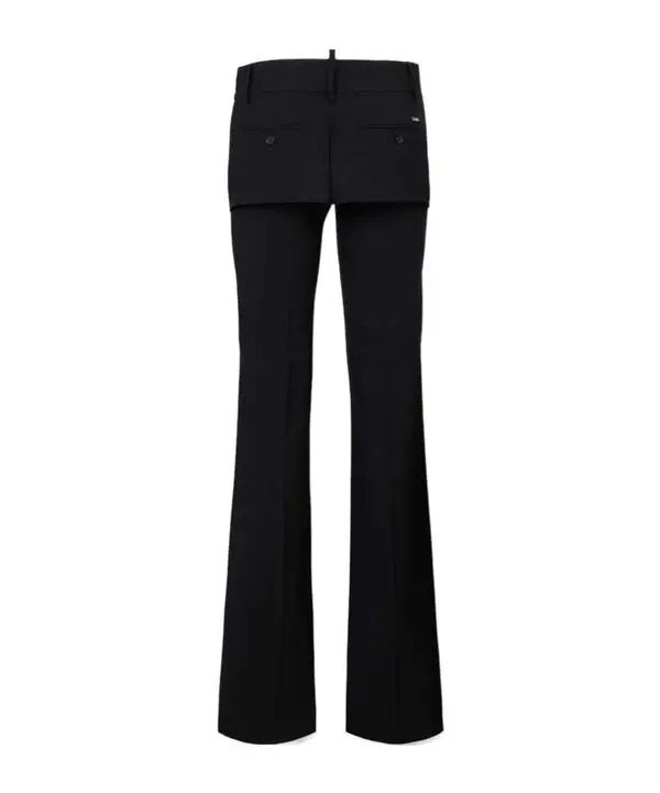Dsquared2 Tailored Cigarette Pants With Peek-a-boo Detail
