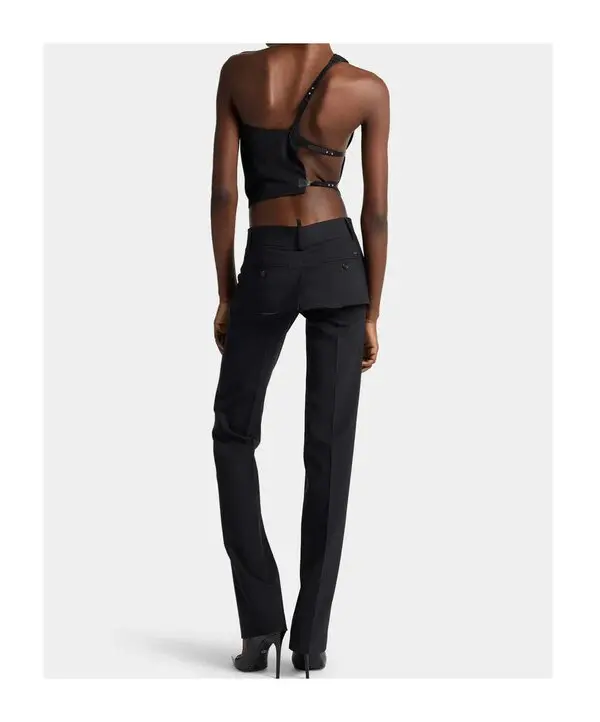 Dsquared2 Tailored Cigarette Pants With Peek-a-boo Detail