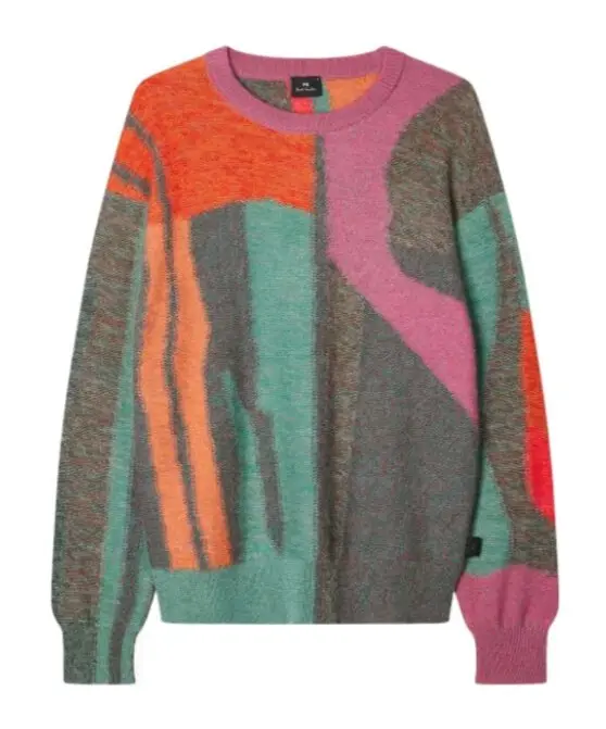 Paul Smith Abstract-pattern Crew Neck Sweater - Multicolor