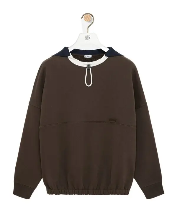 Loewe Medium-weight Fleece Sweatshirt - Brown