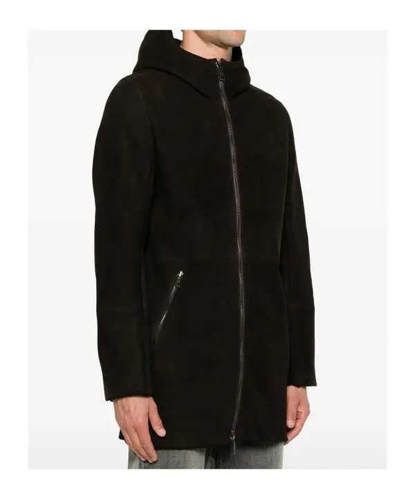 GIORGIO BRATO Long-sleeve Hooded Zip-up Jacket