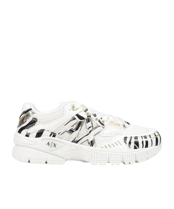 Armani Exchange Round-toe Lace-up Sneakers