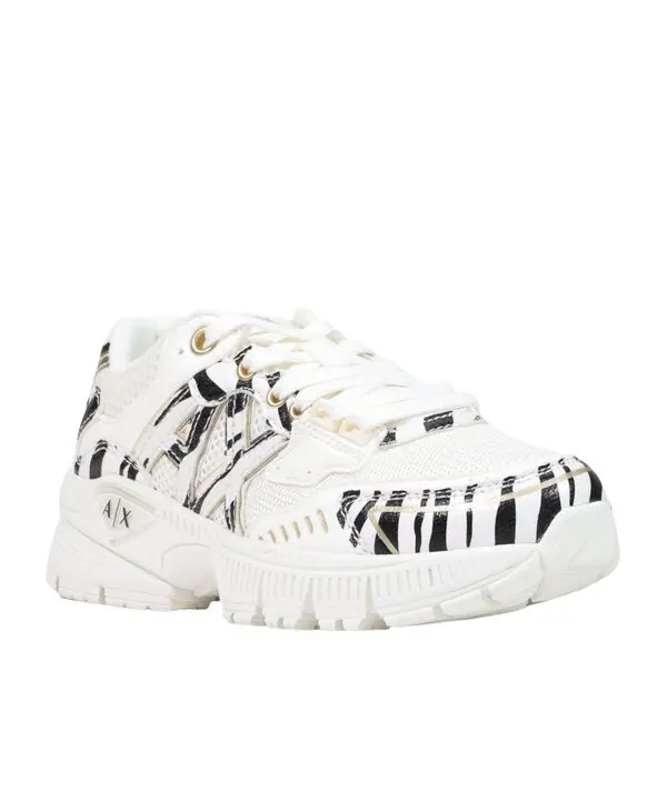 Armani Exchange Round-toe Lace-up Sneakers