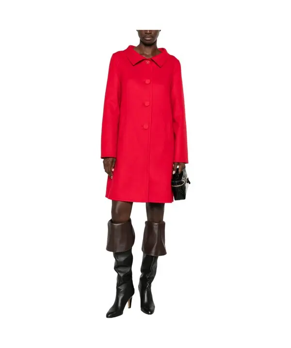 Valentino Garavani Long-sleeved Coat With Logo Detail