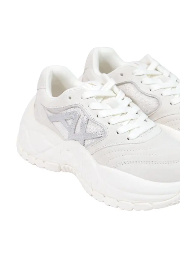 Armani Exchange Round-toe Lace-up Sneakers