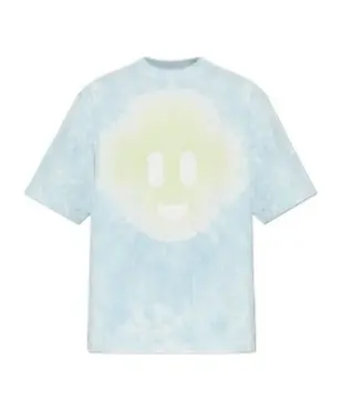 Casablanca T Shirt With Printed T-shirt - Blue