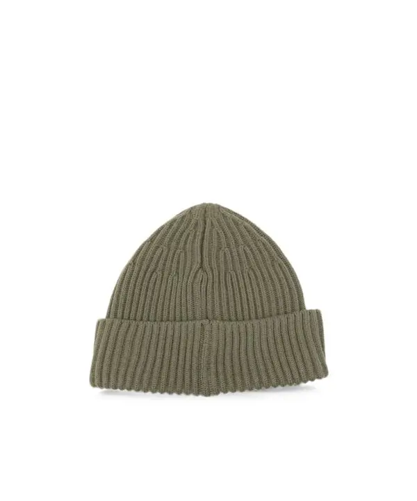 Stone Island Compass Patch Ribbed Beanie