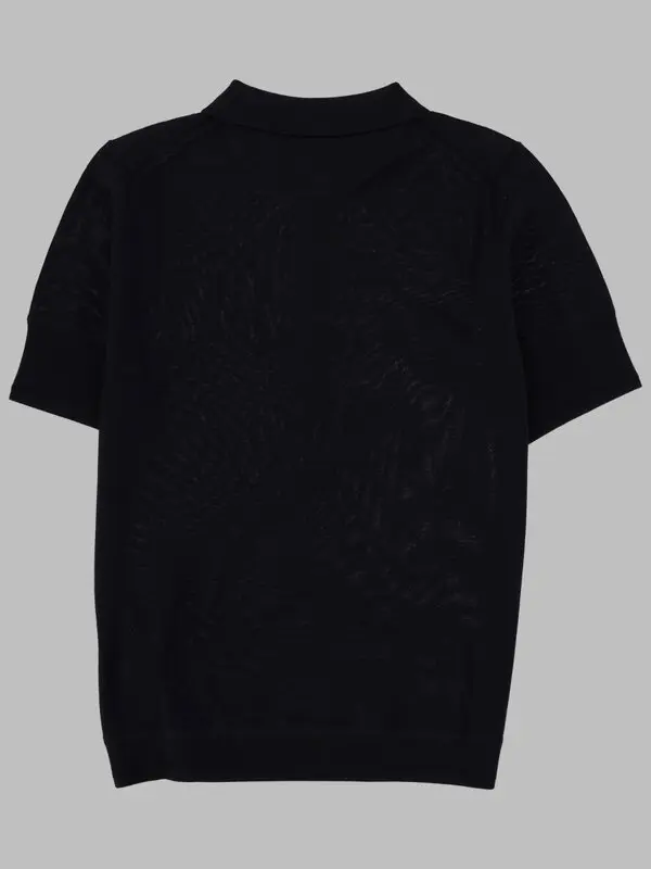 Paul Smith Sheer Knit Polo Top