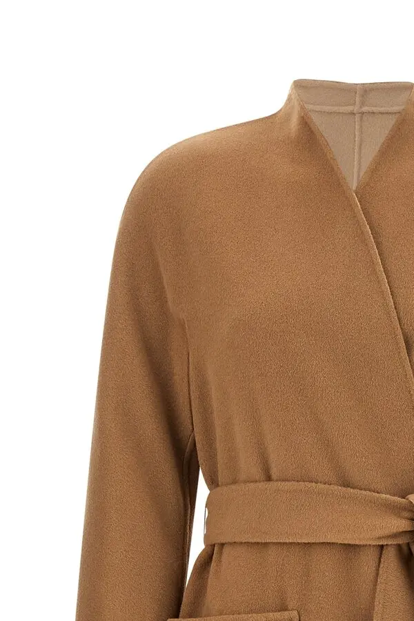 Max Mara Nodo Reversible Belted Coat - No